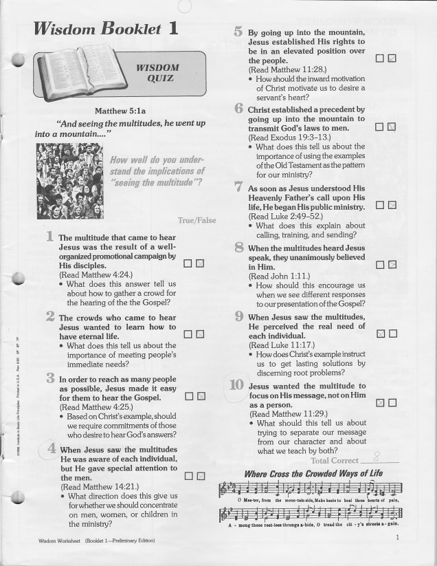 ATI Wisdom Booklet #1 – Homeschoolers Anonymous