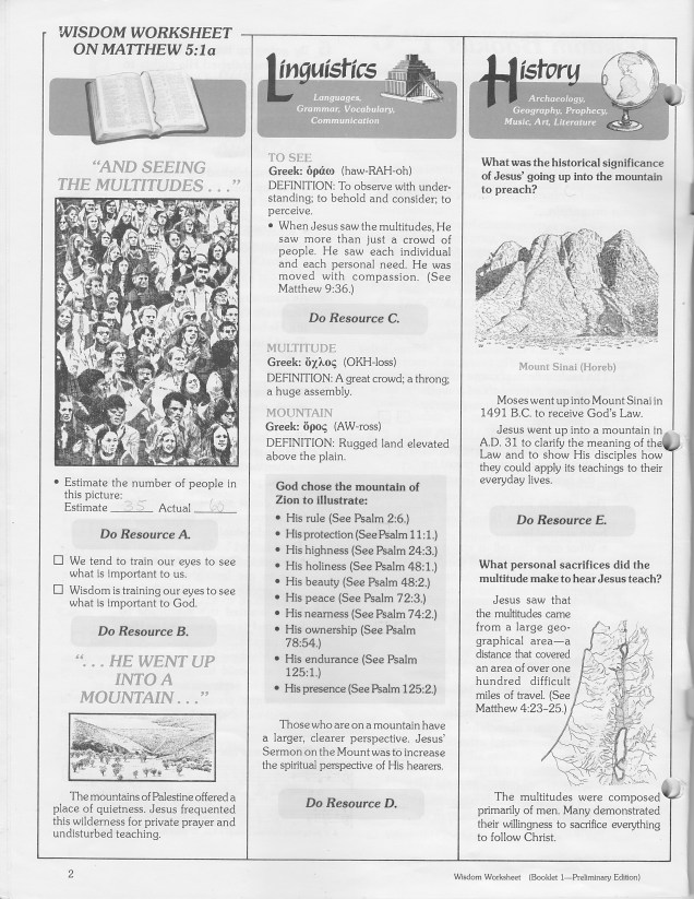 ATI Wisdom Booklet #1 – Homeschoolers Anonymous